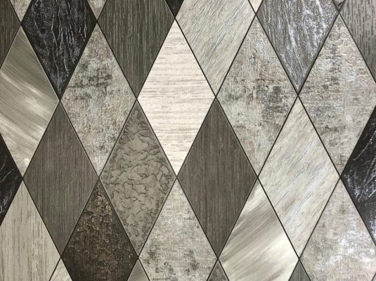 Tapet superlavabil, vinil, pentru baie si bucatarie, 5586-10 Romb ...
